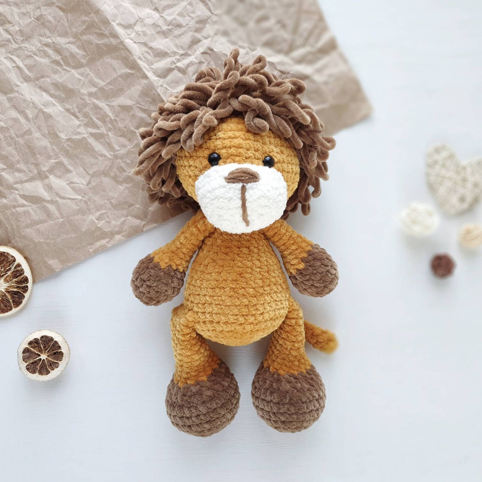 Custom Plush Toy Stuffed Lion Toy Knitted Lion Lion | Etsy