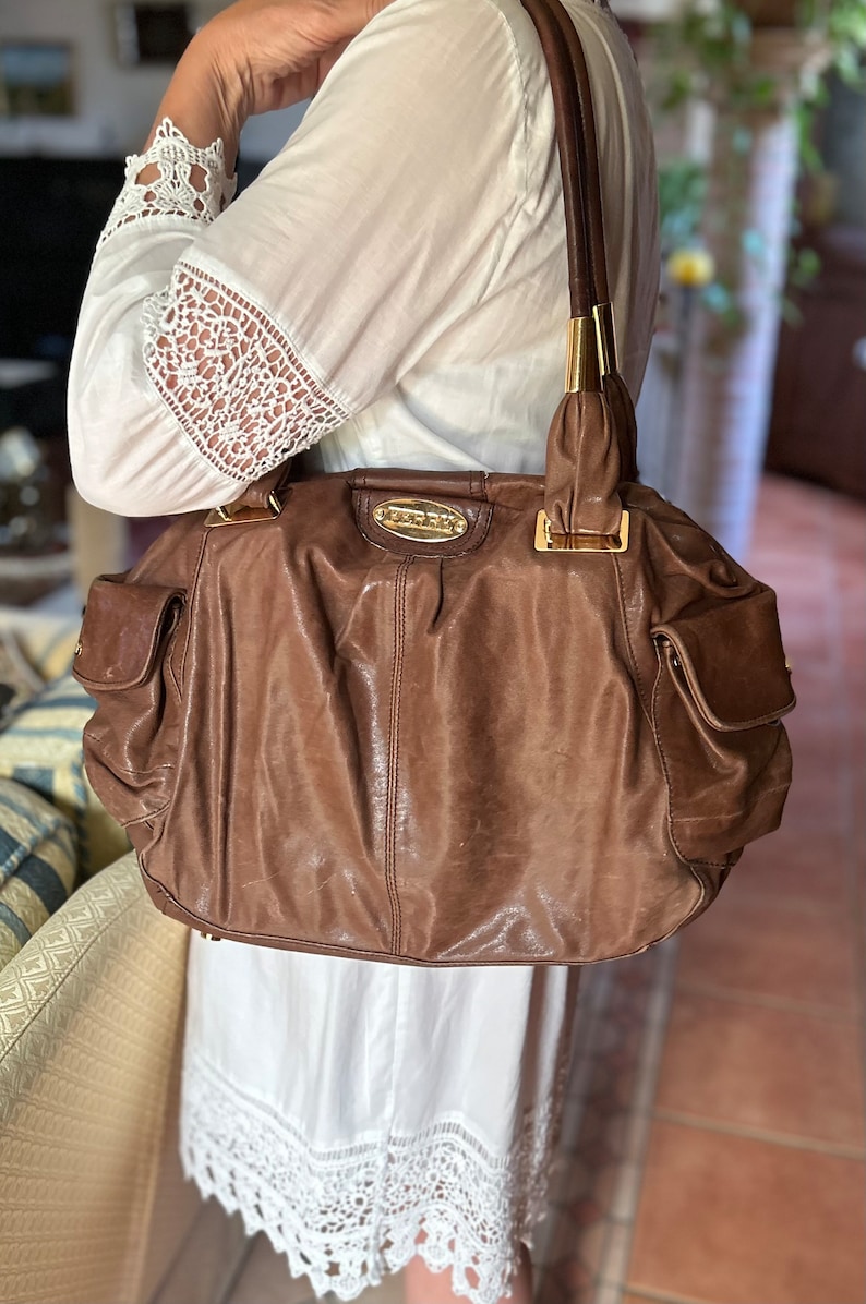 GIANFRANCO FERRE Bag, Leather Bag, Shoulder Bag, Vintage Bag, Handbag ...