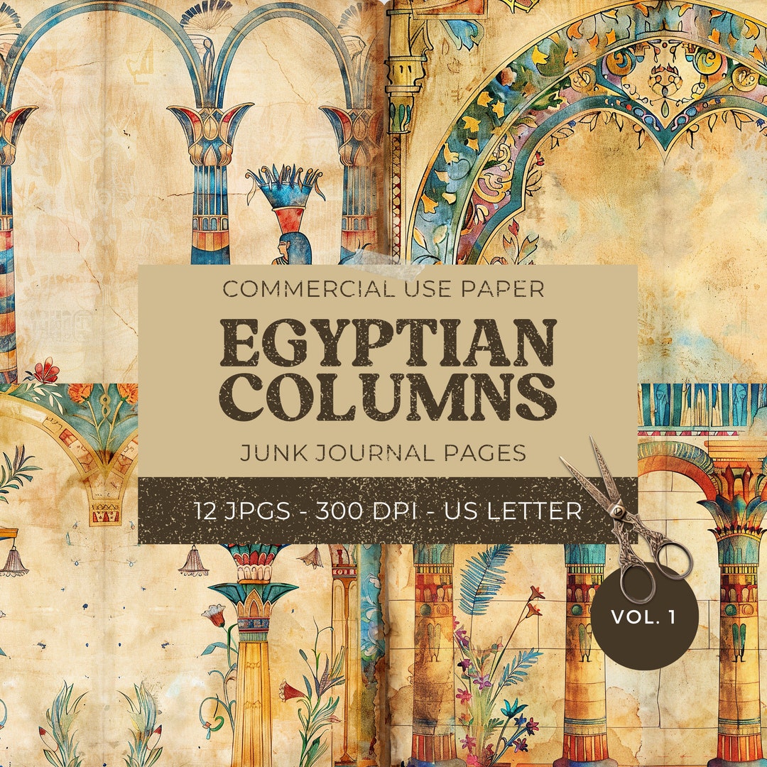 Ancient Egypt Junk Journal, Digital Collage Sheet, Junk Journal ...