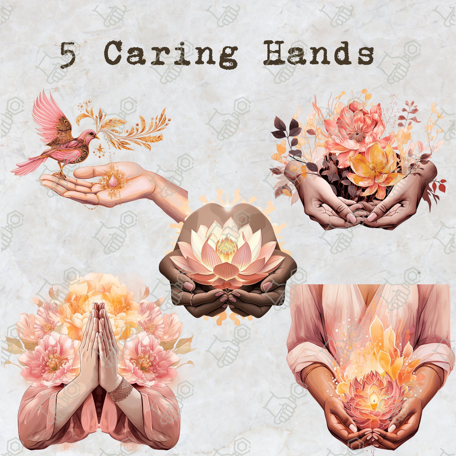 Healing Hands Clipart, Watercolor Hands, Energy Healing Png, Caring ...