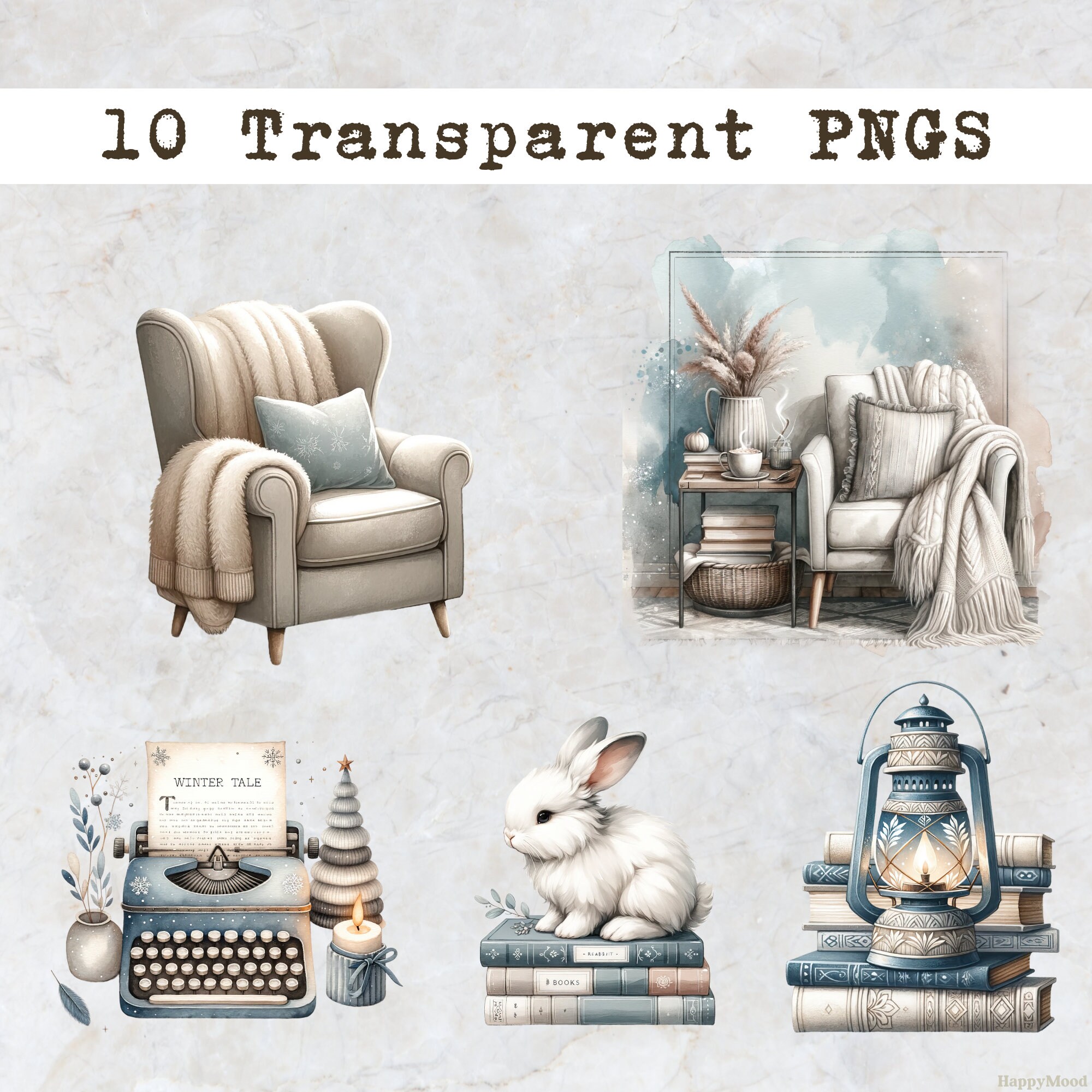 Cozy Reading Nook Clipart, Winter Reading Clipart, Bookworm, Cozy Home ...