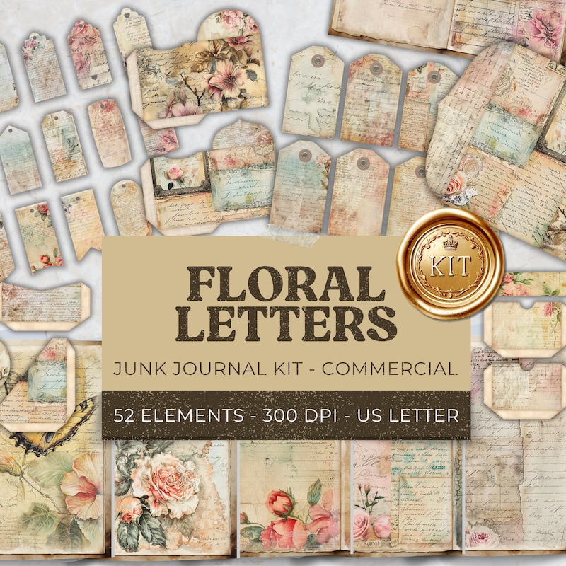 Shabby Chic Letters - Etsy