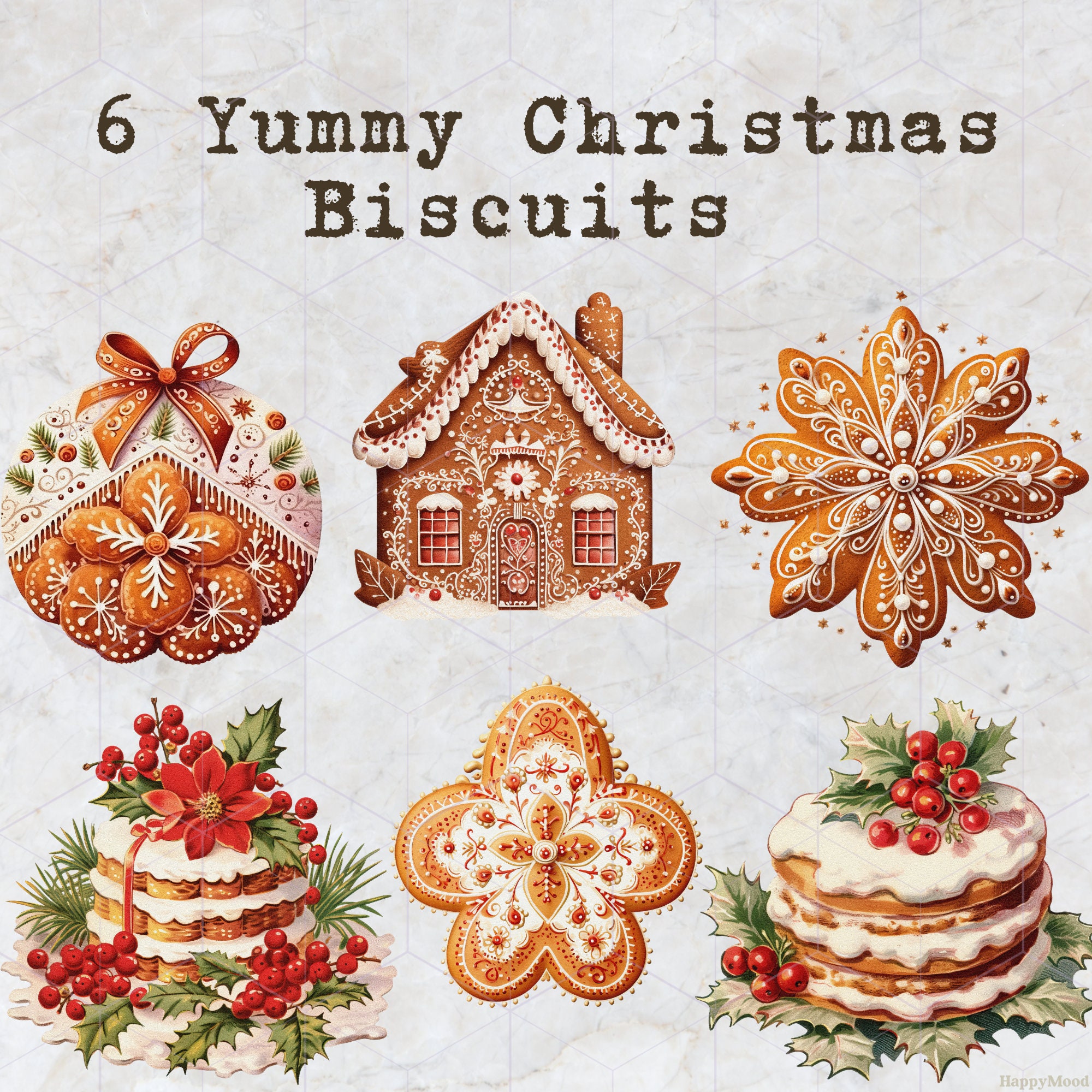 Christmas Dessert Clipart, Xmas Cakes Png, Gingerbread Cookies Sweets ...