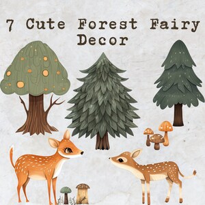 Forest Fairy Clipart, Cute Fairy Girl Clipart, Woodland Clipart ...