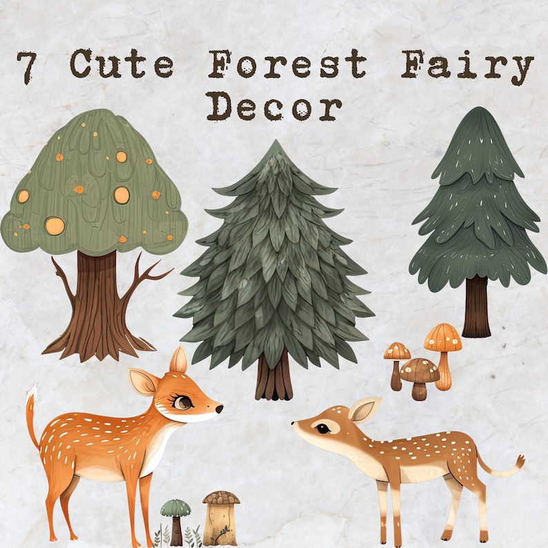 Forest Fairy Clipart Cute Fairy Girl Clipart Woodland - Etsy
