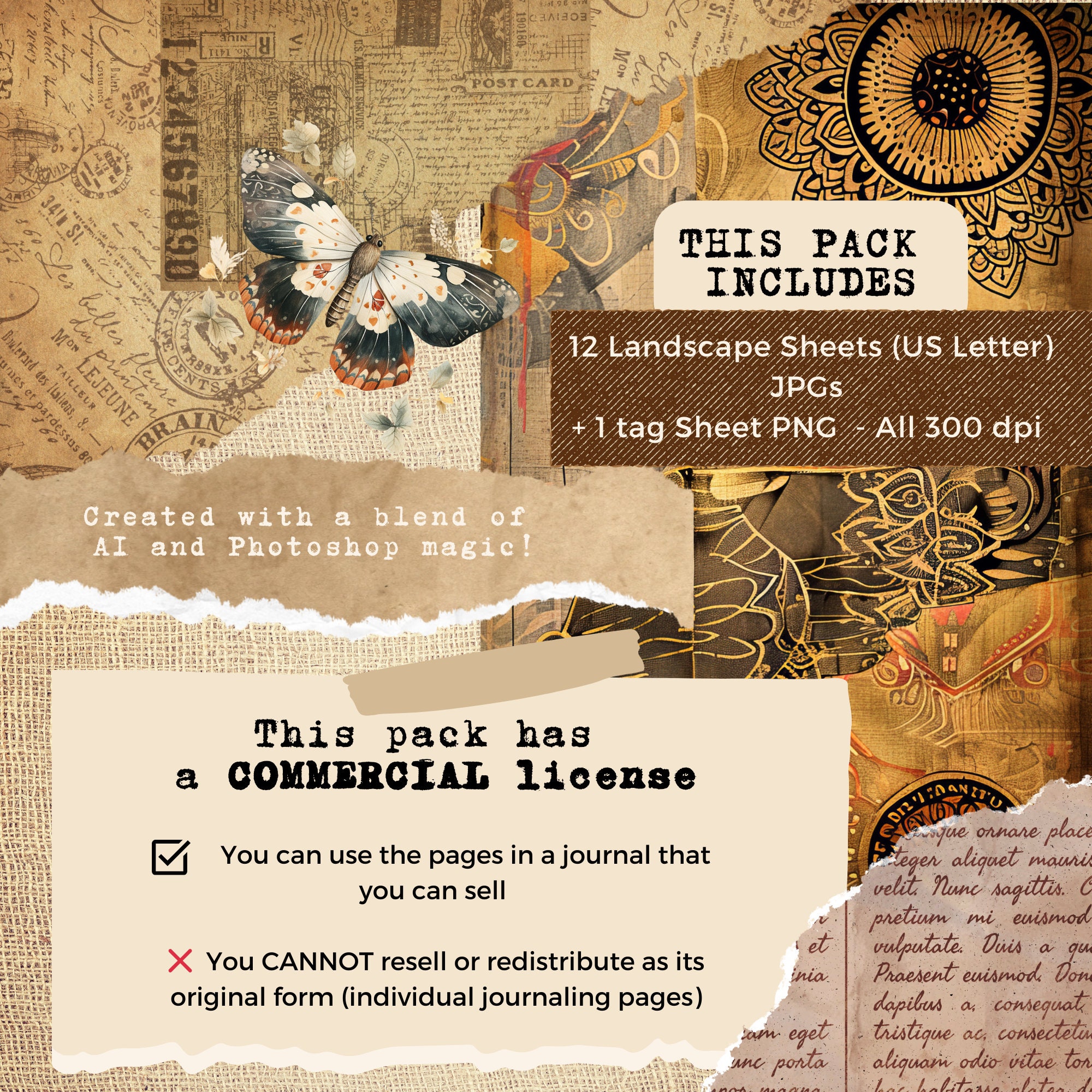 Goddess Junk Journal, 12 Divine Feminine Digital Journal Pages + 18 ...