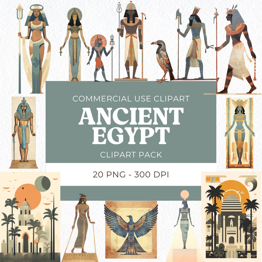 Ancient Egypt Clipart, Egyptian Goddess Pharaoh & Symbols Png, Ancient ...