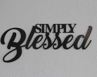 Simply Blessed Welcome Sign - Etsy