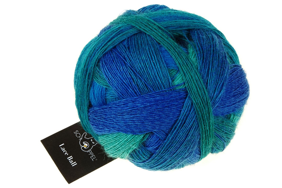 Lace Ball Color 2360 Turquoisemühle Schoppel Thin Lace Yarn With Color ...