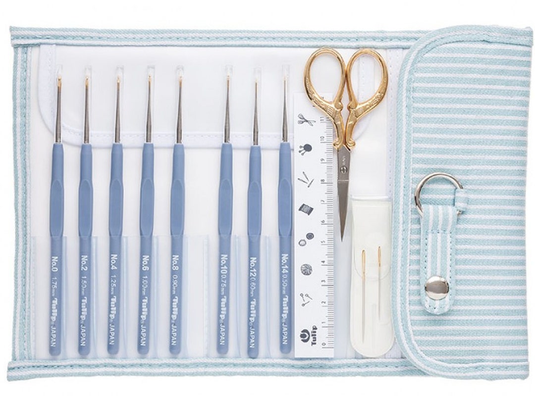 Tulip ETIMO Crochet Hook Set 0.50 1.75 Mm With Gold-plated Scissors ...