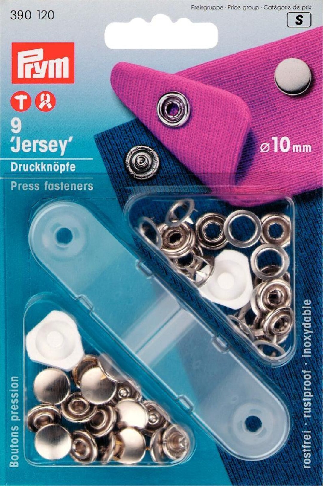 Snap Fasteners Cap Jersey PRYM 10 Mm Silver 390120 - Etsy Australia