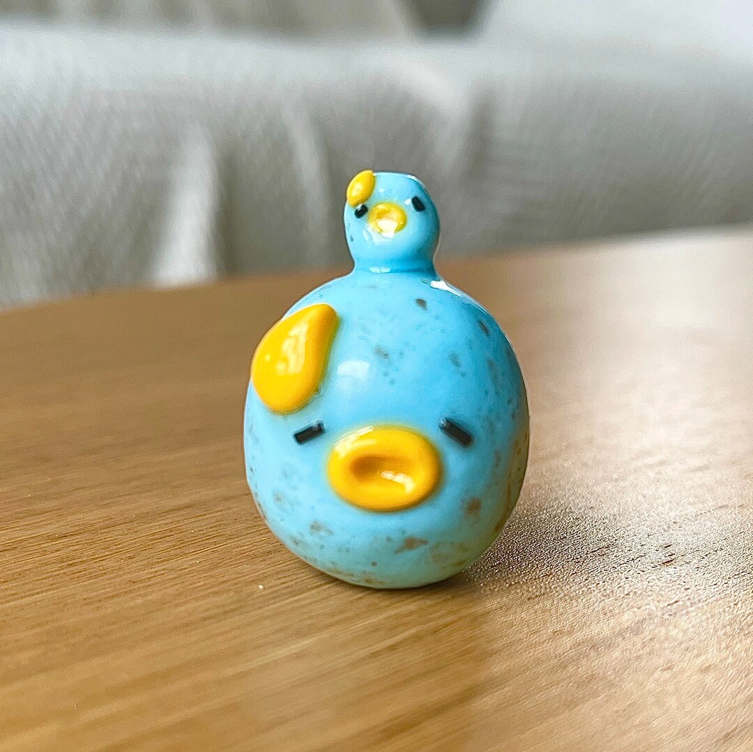 Handcrafted Polymer Clay Robin Egg Desk Buddy – Cute Gift for Cozy ...