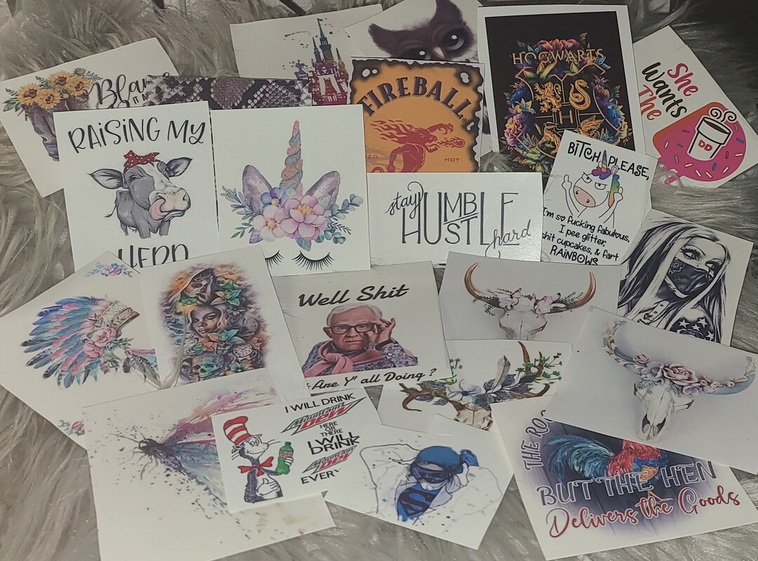 20 Random Waterslide Package Decals for Tumblers - Etsy