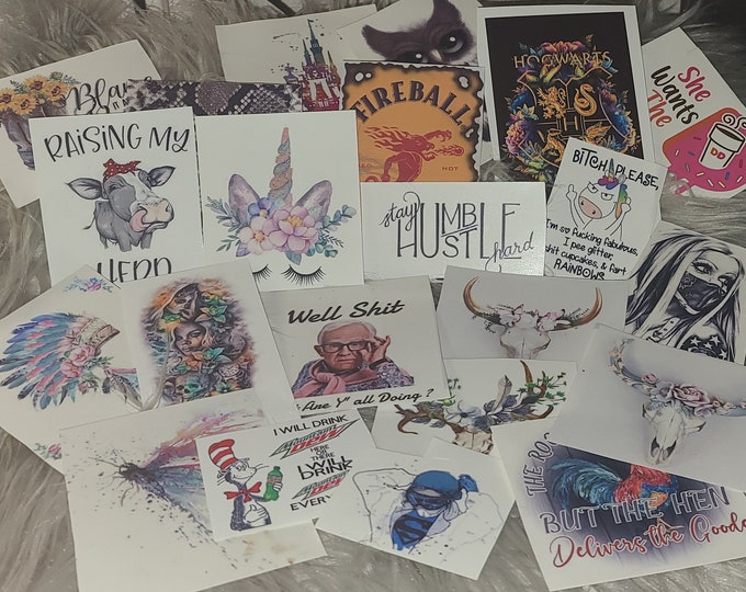 20 Random Waterslide Package Decals for Tumblers - Etsy