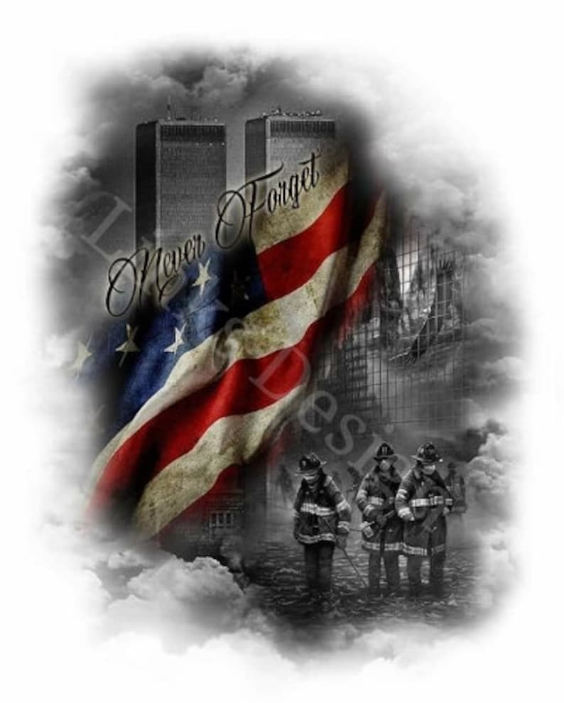 Never Forget 9-11 Waterslide Decal Tattoo for Tumblers - Etsy