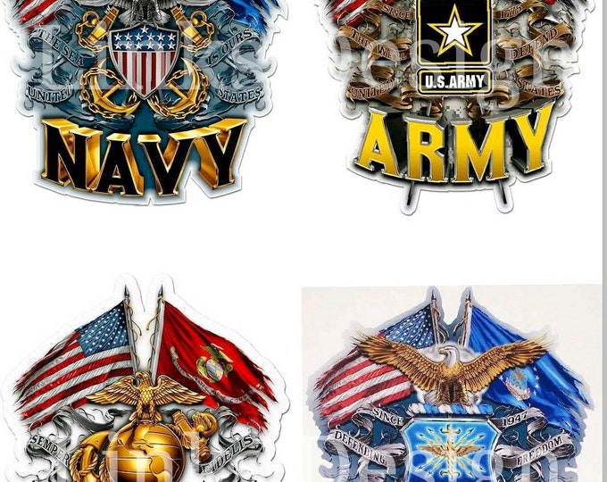 Service Emblems Waterslide Decal for Tumblers - Etsy