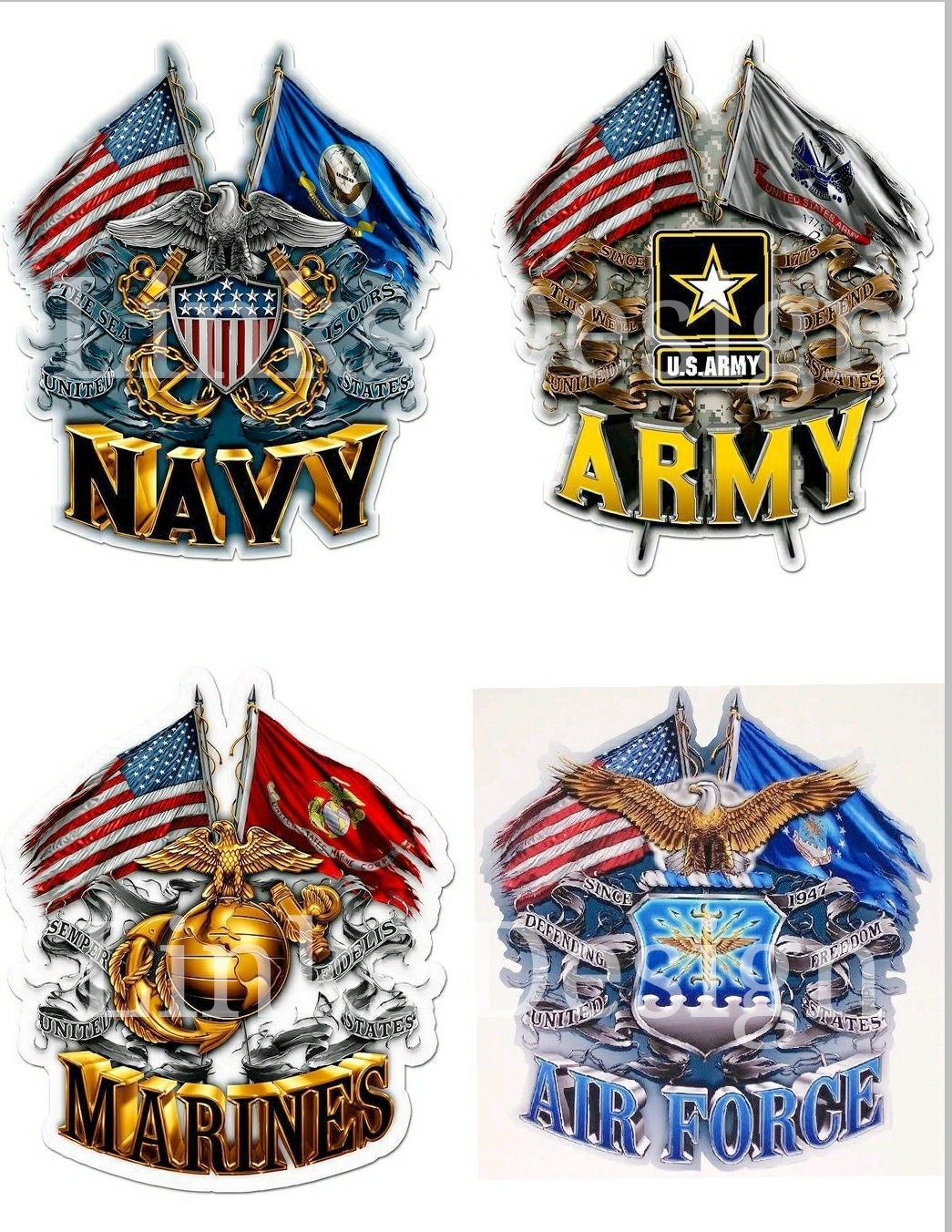 Service Emblems Waterslide Decal for Tumblers - Etsy