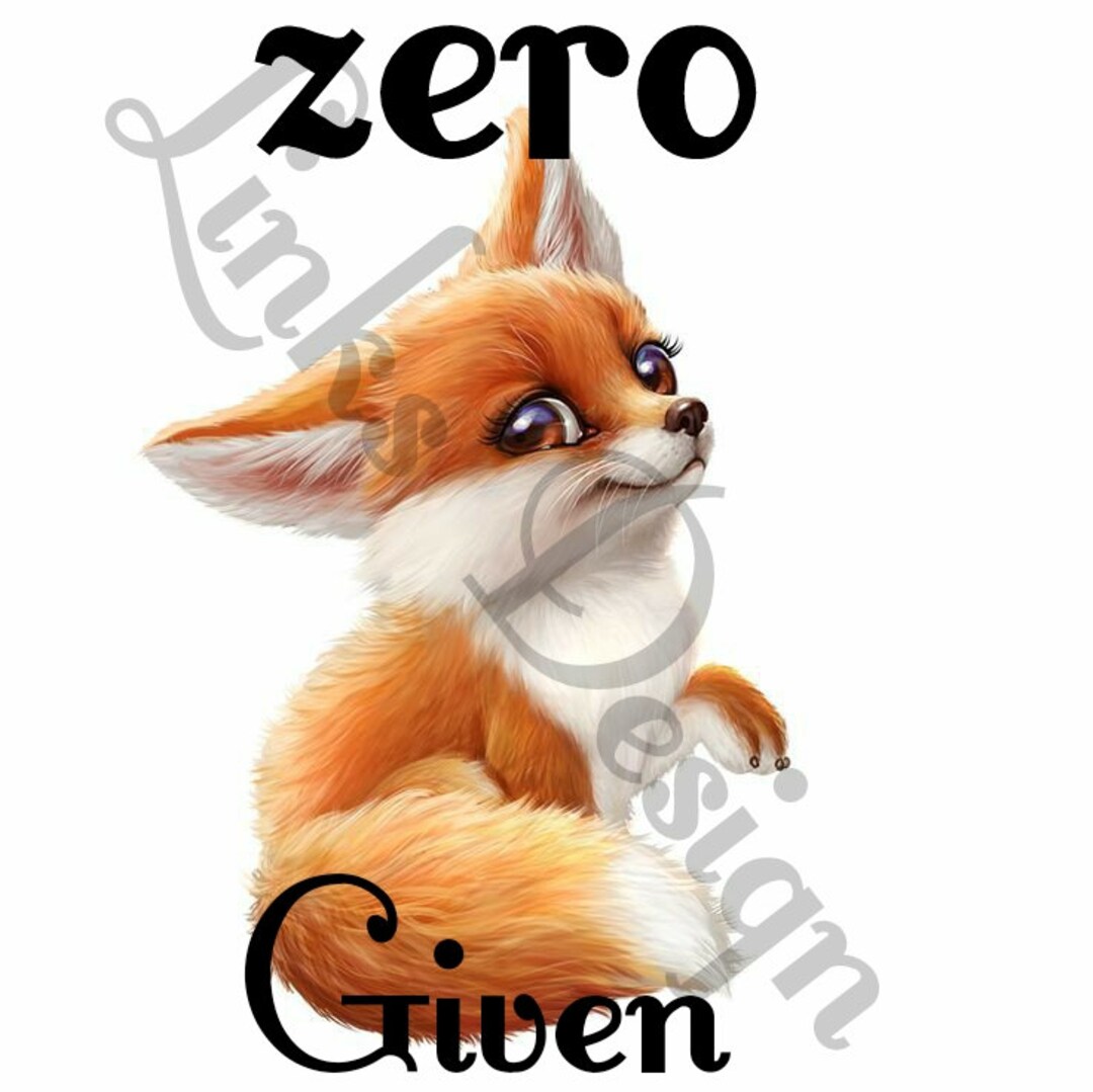 Zero Fox Given Waterslide Decal for Tumblers - Etsy