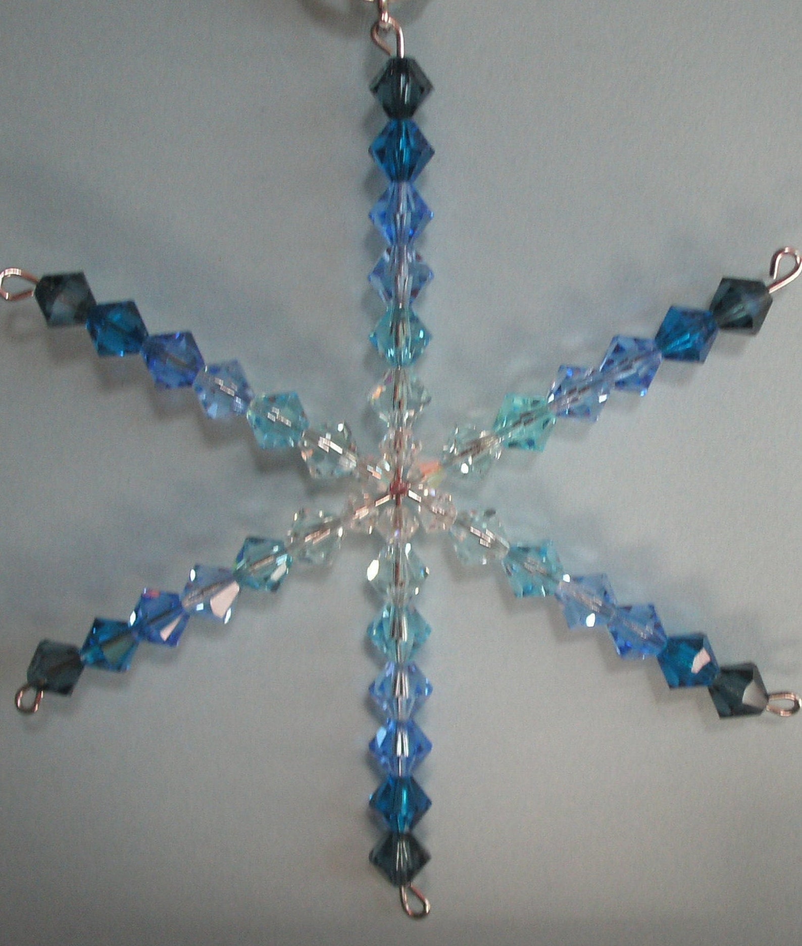Crystal Snowflake Suncatcher/car Mirror Charm/ornament-ombre - Etsy