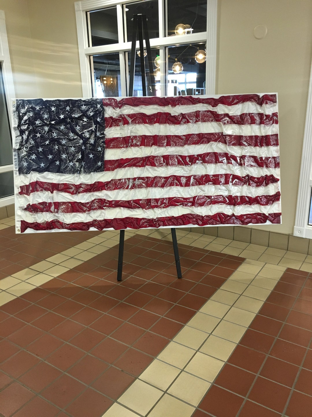 American Flag A Real Flag Mounted and Encased in Epoxy. - Etsy