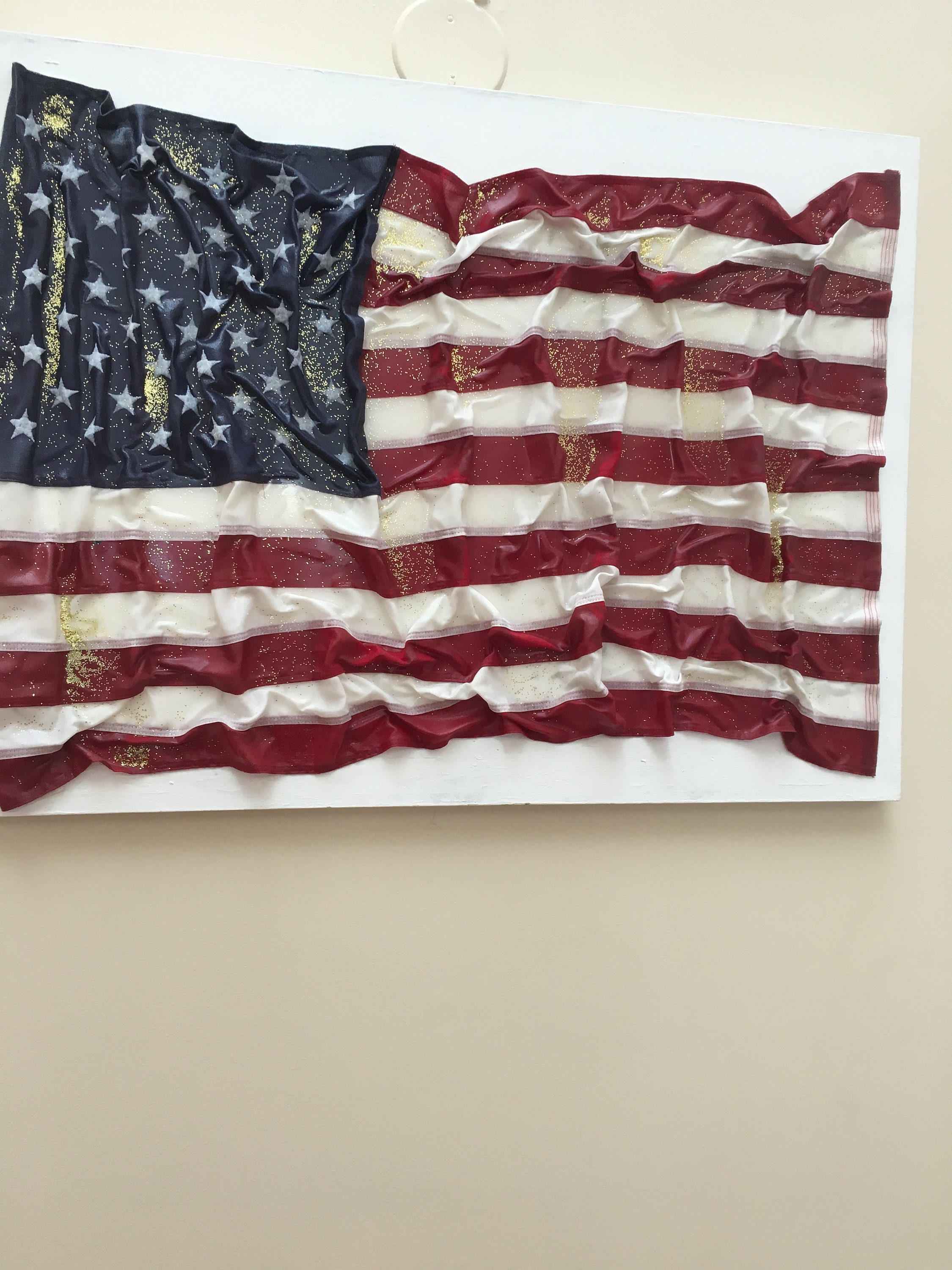 American Flag A Real Flag Mounted and Encased in Epoxy. - Etsy