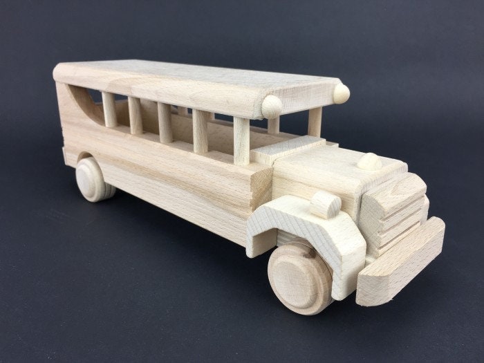 Large Bus ECO Wooden Vehicle - Etsy UK