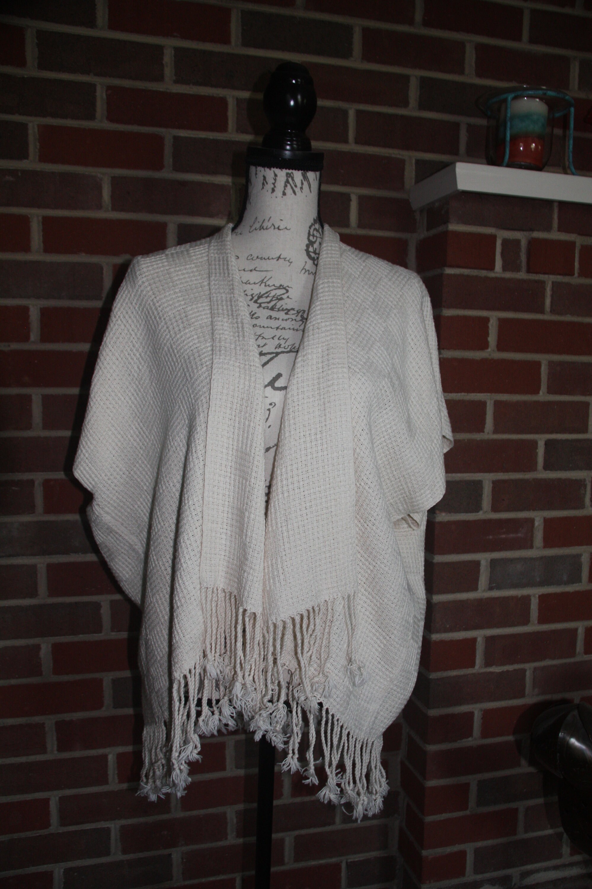 Handwoven Cotton Ruana Shawl - Etsy