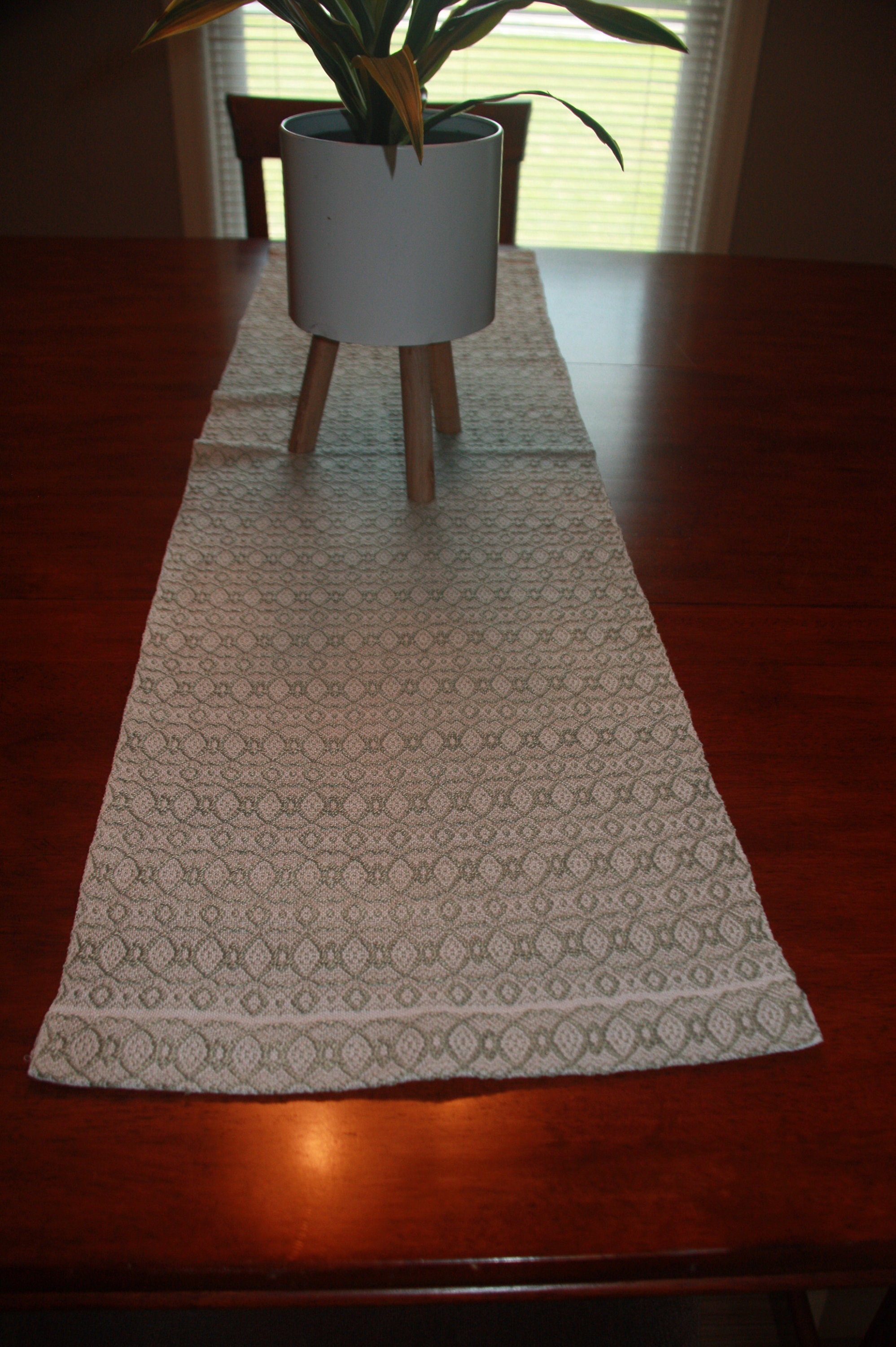 Handwoven Table Runner-green - Etsy UK