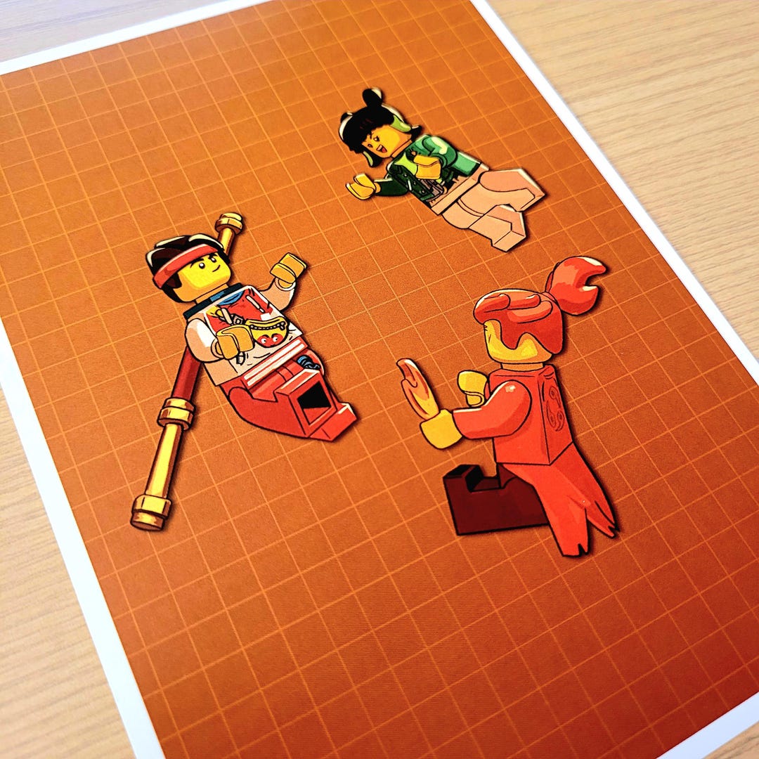 MK, Mei, Red Son Print | Lego Monkie Kid - Etsy