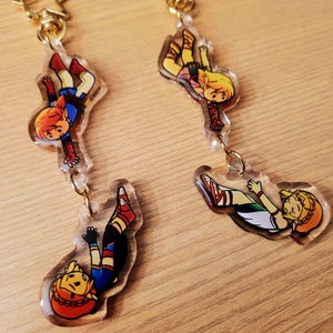 Zelda and Link Falling Keychain | Tears of the Kingdom - Etsy
