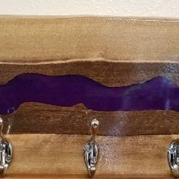 Wood Resin Coat Rack - Etsy