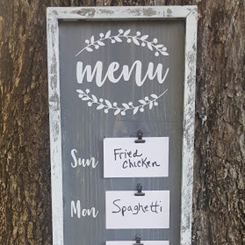 Free Shipping/menu Board // Kitchen Decor // Hanging Farmhouse - Etsy