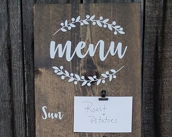 Free Shipping/menu Board // Kitchen Decor // Hanging Farmhouse | Etsy