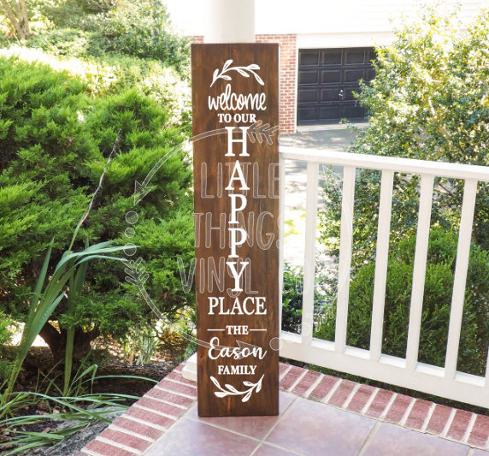 Welcome to Our Home Front Porch Sign/welcome to Our Happy - Etsy