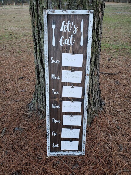 Free Shipping/menu Board // Kitchen Decor // Hanging Farmhouse - Etsy