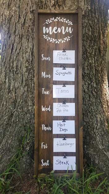 Free Shipping/menu Board // Kitchen Decor // Hanging Farmhouse - Etsy