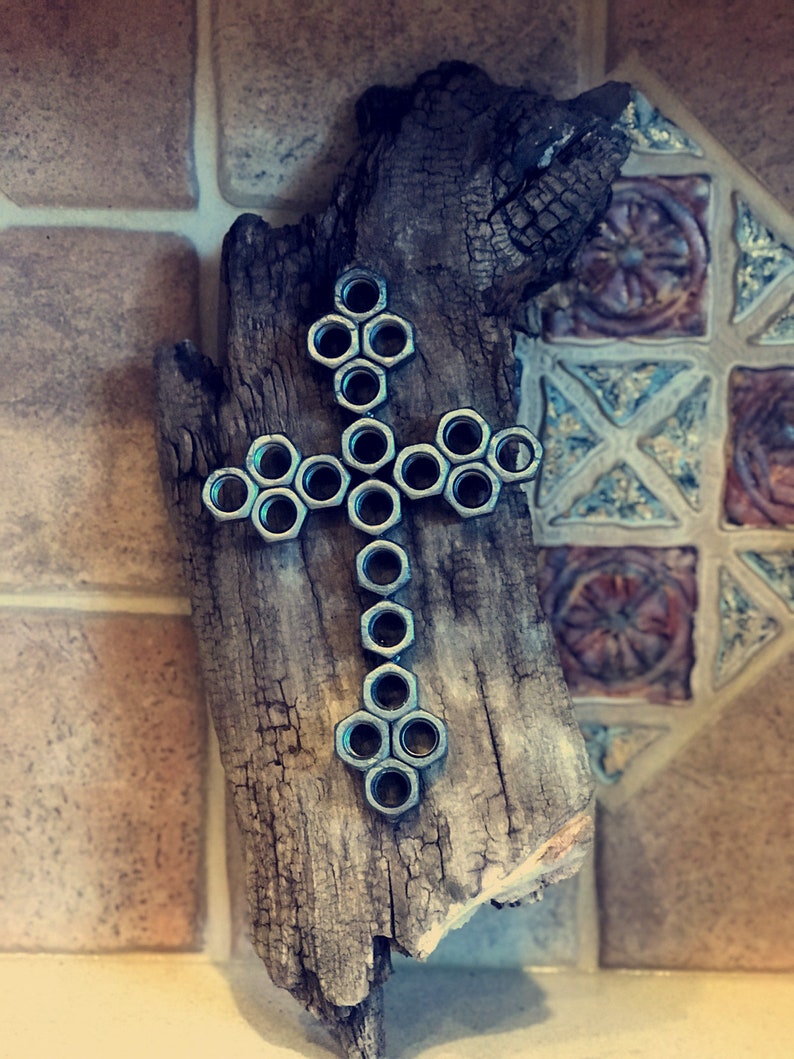 Steampunk Industrial Style Handmade Cross - Etsy