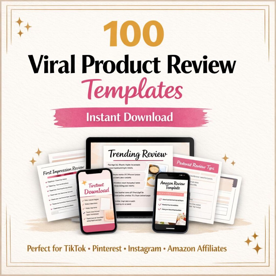 100 Viral Product Review Templates | Tiktok, Pinterest, Instagram ...