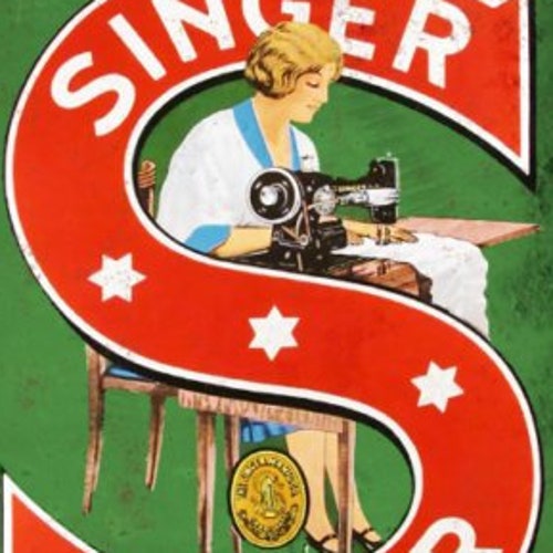 Singer Sewing Machine 9x12 Reproduced Aluminum Vintage Sign - Etsy