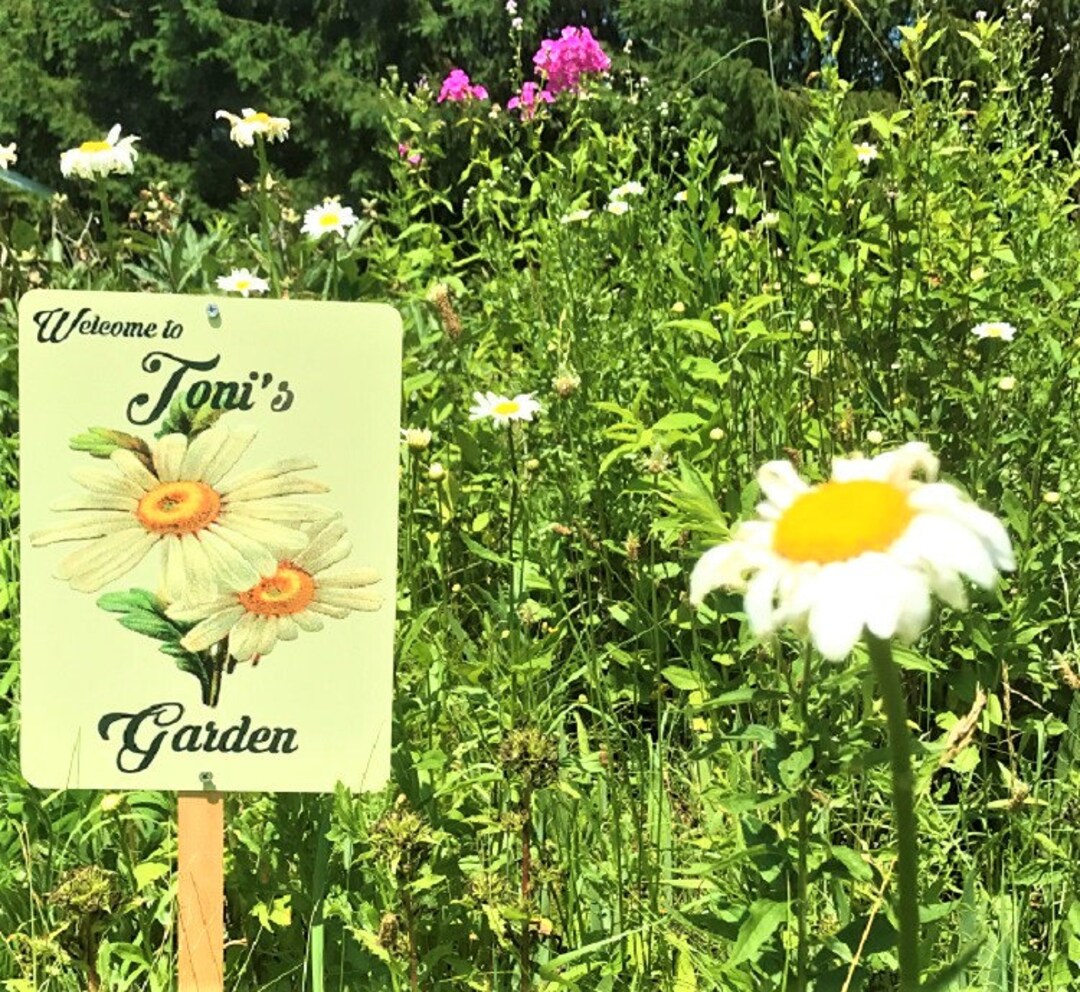 Personalized Garden / Shed Yard Sign 9 X 12 Inches Vintage Looking ...