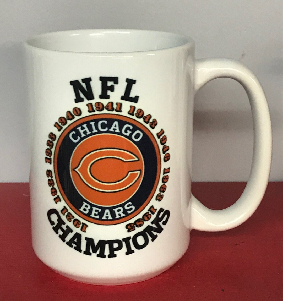 Chicago Bears NFL Championship 15 Oz Ceramic Coffee Mug Super Bowl - Etsy