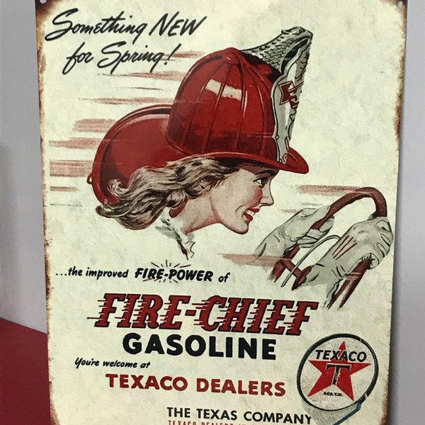 Vintage Texaco Sign - Etsy