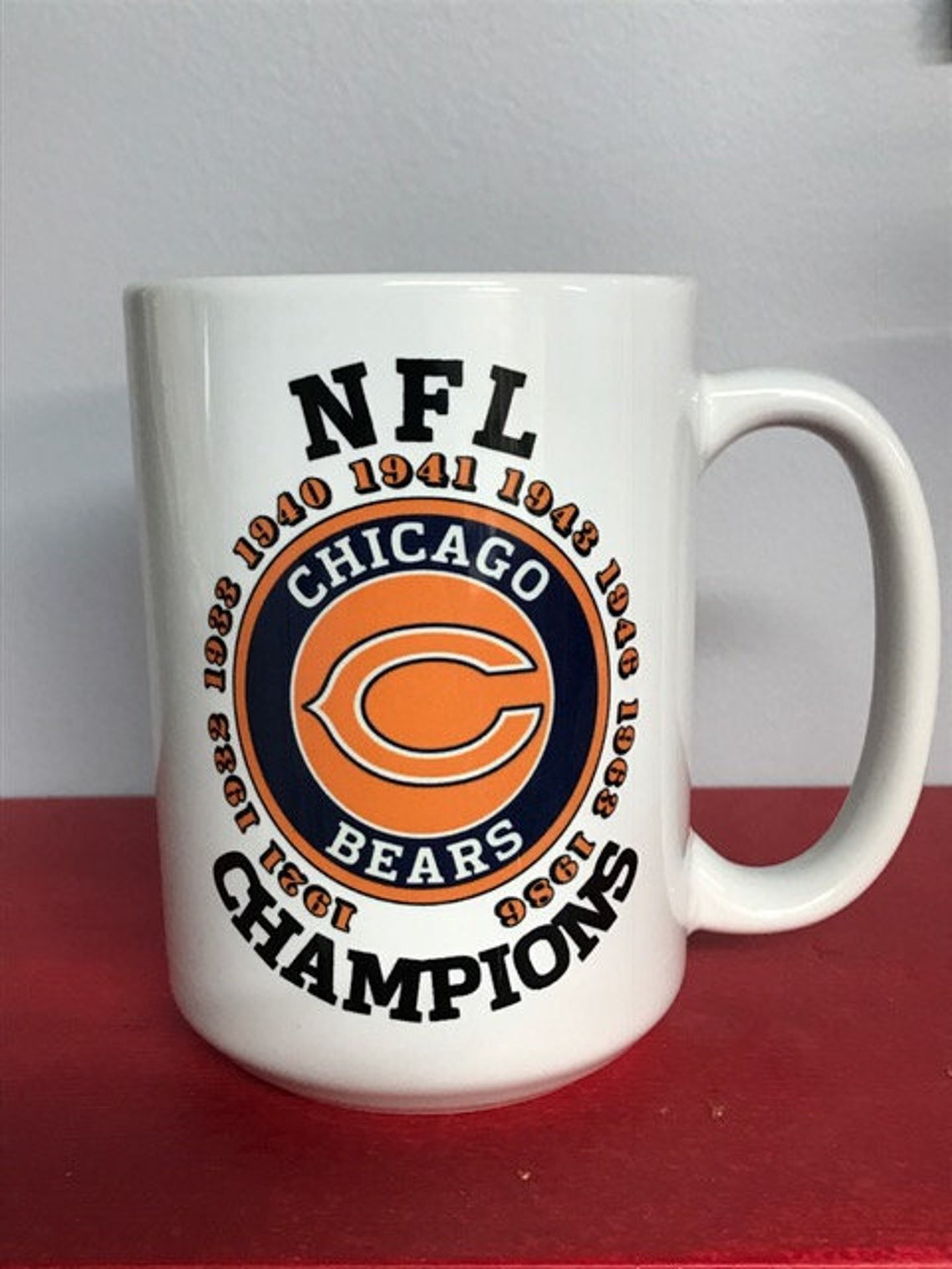 Chicago Bears NFL Championship 15 Oz Ceramic Coffee Mug Super - Etsy