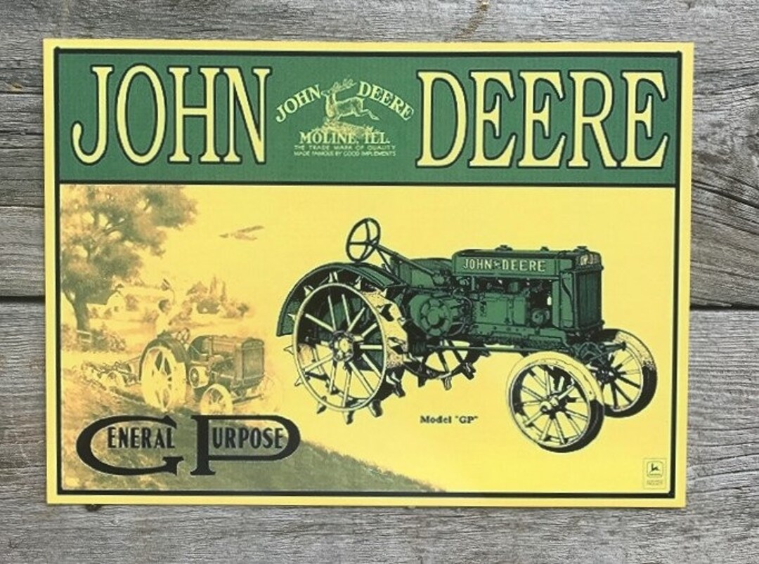 John Deere Advertising Vintage Looking Aluminum Sign 9x12 Inches - Etsy
