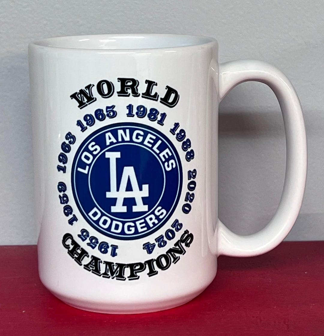 LA Dodgers - Brooklyn Dodgers All World Series 15 Oz Mug With L.A ...
