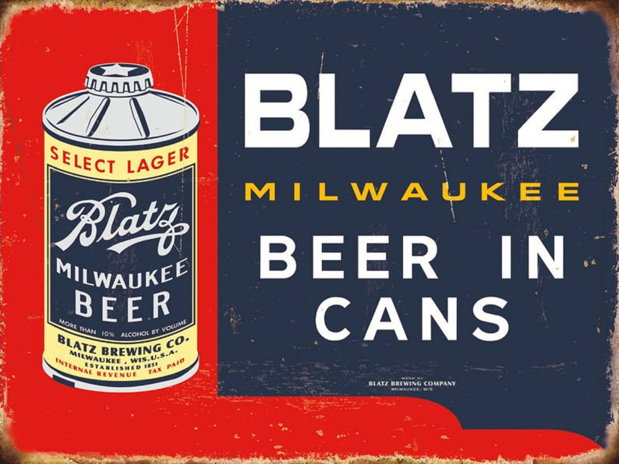 Aluminum Reproduction Vintage Labels