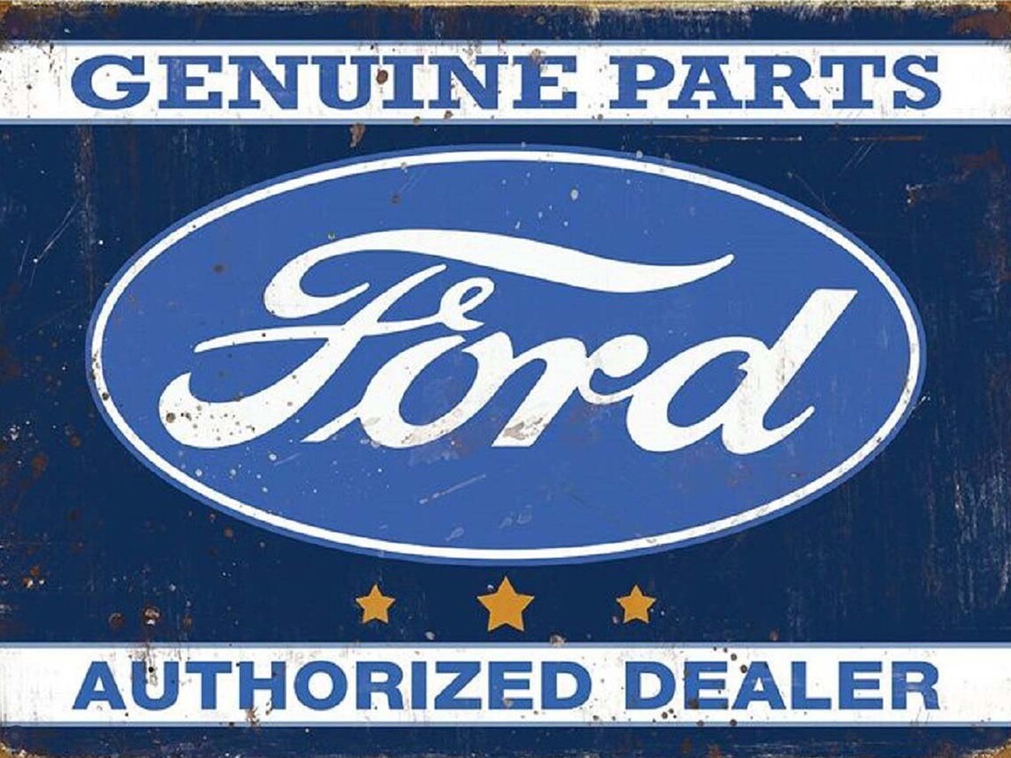 Ford Vintage Distress Reproduction 9x12 Aluminum Sign - Etsy
