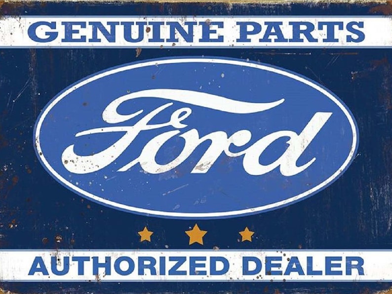 Ford Vintage Distress Reproduction 9x12 Aluminum Sign - Etsy
