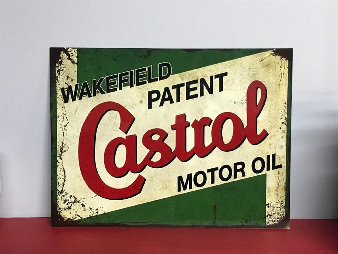 Wakefield Castrol Motor Oil Vintage Looking 9 X 12 Aluminum Sign - Etsy