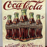 Antique Coca-cola Barn Sign Coke PVC Textured Finish Weatherproof Fade ...